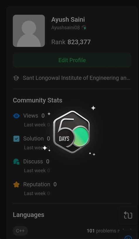 Ayush Saini On Linkedin Codingjourney Achievementunlocked