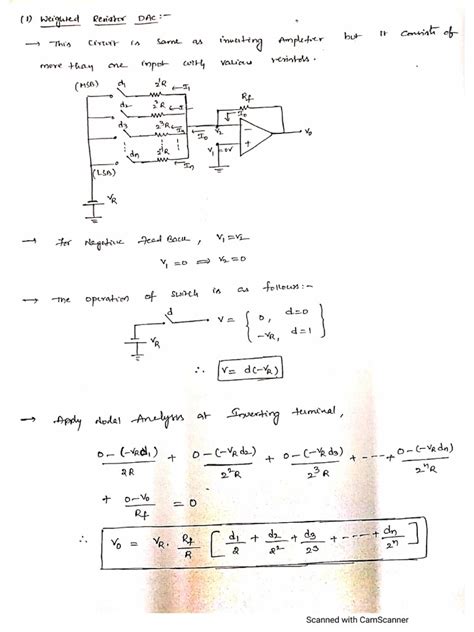 Binary Weighted Resistor Dac Pdf