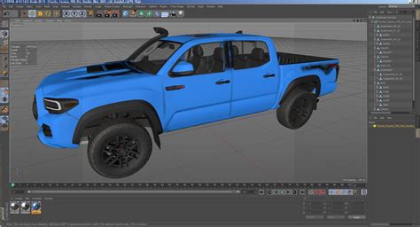 Toyota Tacoma Trd Pro Azul Vudú 2021 Modelo 3d 129 3ds Blend C4d Fbx Max Ma Lxo Obj