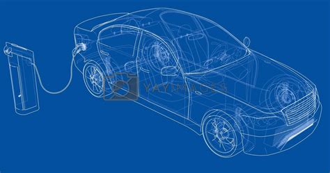 Electric Vehicle Charging Station Sketch By Cherezoff Vectors And Illustrations With Unlimited