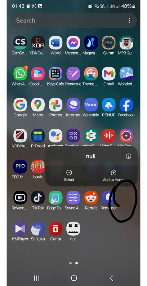 I Noticed App Called Null But Without Any App Information Or Logo Rgalaxys23ultra