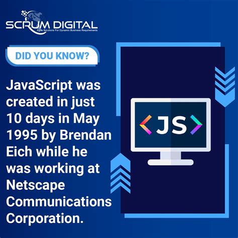 Scrum Digital On Linkedin Didyouknow Facts Fact Javascript Programming Coding Developer