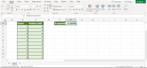 How To Calculate R Squared In Excel Sheetaki