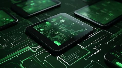 Premium AI Image Microchip Technology Background Electrical Circuits