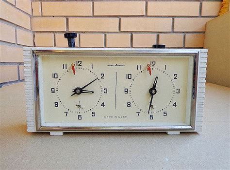 Soviet Chess Clock Watch Jantar Chess Timer Ussr Clock Decor Wall Clock