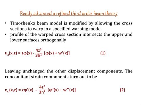 Nonlinear Beam Theory PPTX