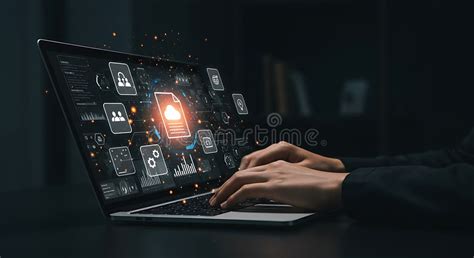 Cloud Computing And Data Security Digital Transformation Trends Stock