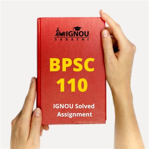 BPSC Solved Assignment In English IGNOU SARATHI