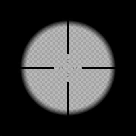 Premium Vector Sniper Rifle Sight Weapon Optical Scope Hunting Gun Aim Shooting Target Sign