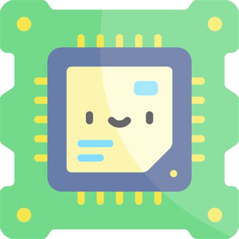 Cpu Kawaii Flat Icon