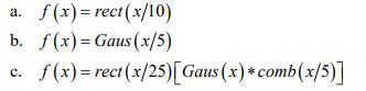 Solved What Is The Fourier Transform For Each Function Use Chegg