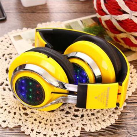 Drrbyy Tm 021 휴대용 접이식 무선 블루투스 헤드폰 지원 Tf 카드 Fm 라디오 헤드셋 Led 플래시 이어폰 전화 Pc블루투스 이어폰 And 헤드폰 Aliexpress