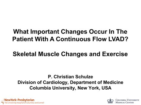 What Important Changes Occur In The Patient With A Continuous Flow Lvad PPT