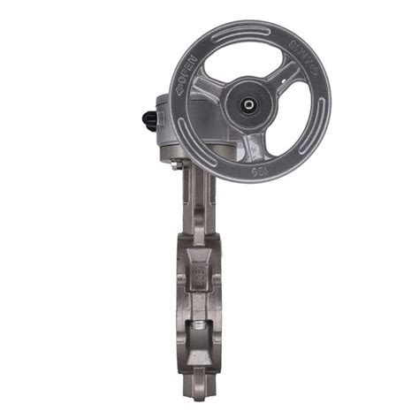 China Wafer Type Gear Box Ptfe Lined Butterfly Valve Manufacturers