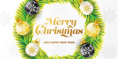 메리 크리스마스 배너 배경 벡터 장식 요소 일러스트와 크리스마스 벡터 배경 메리 크리스마스와 새해 맞이 벡터 디자인 템플릿