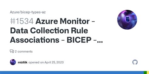 Azure Monitor Data Collection Rule Associations Bicep Query · Issue 1534 · Azurebicep