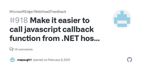 Make It Easier To Call Javascript Callback Function From Net Host Objects · Issue 918