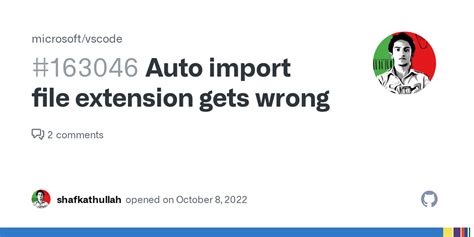Auto Import File Extension Gets Wrong · Issue 163046 · Microsoftvscode · Github