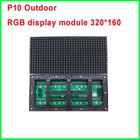 Led Display Module P10 Dip Rgb Full Color 320x160mm 32x16 Dot Matrix Pixels 14 Scan Panel De