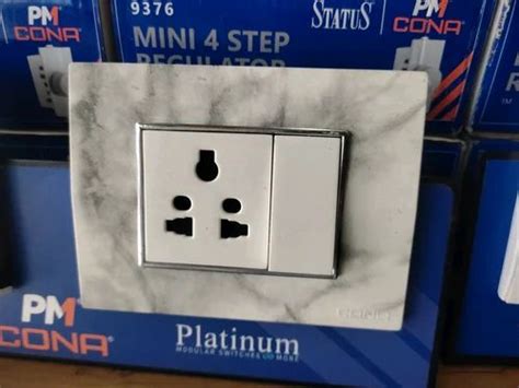 Status 5a Pm White Cona Soket 1m 1 Way At ₹ 120 Piece In Indore Id