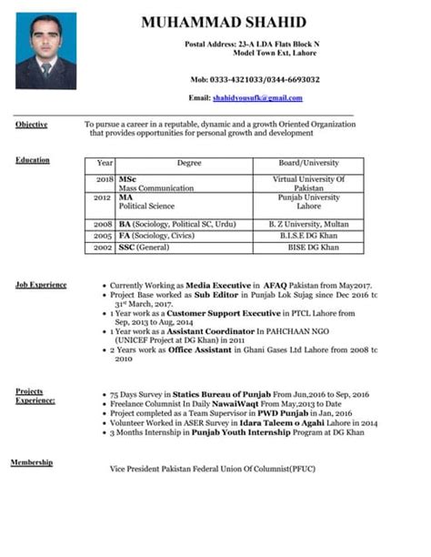 Muhammad Shahid Media Executive Pdf