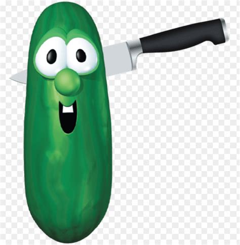 Stab Larry Veggie Tales Larry Cucumber Bob Tomatoe Birthday PNG Transparent With Clear