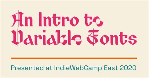 An Intro To Variable Fonts Outer Outer Space