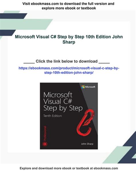 Microsoft Visual C Step By Step 10th Edition John Sharp Pdf