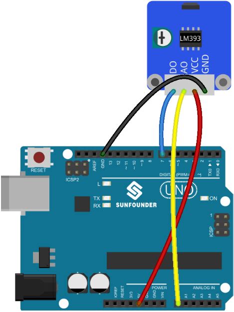 Lesson 2 Analog Hall Sensor — Sunfounder Sensor Kit V2 For Arduino Documentation