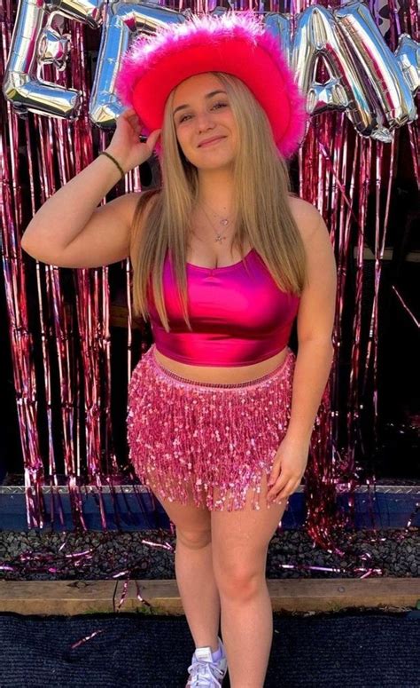 Kate In Fuzzy Pink Cowboy Hat Pic