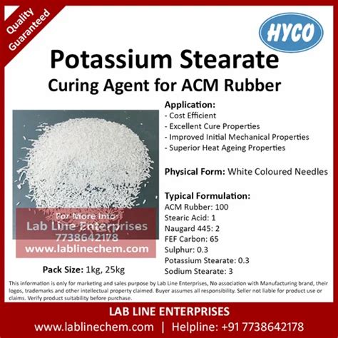 Accelerators Potassium Stearate Curing Agent For Acm Rubber Packet At Best Price In Faridabad