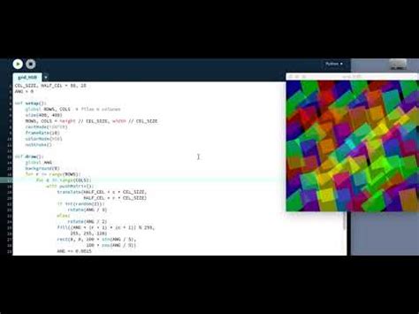 A 2D Grid Animation With Processing Python Mode YouTube