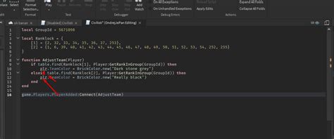 Teaming Several Group Ranks To One Team Scripting Support Developer