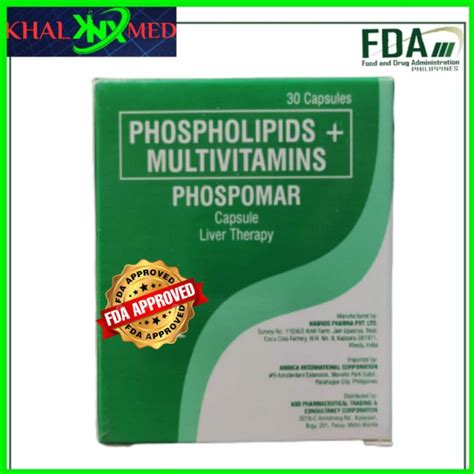 Phospomar Phospholipids Multivitamins Liver Therapy 30 Capsules Shopee Philippines