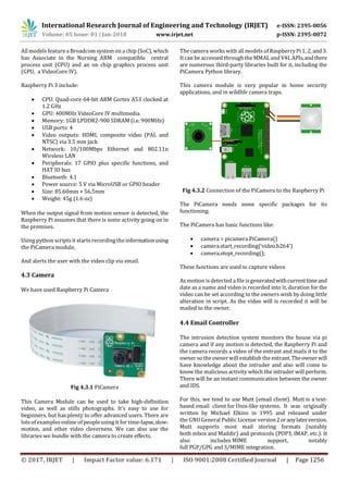 S W A T Motion Based Intrusion Detection System PDF