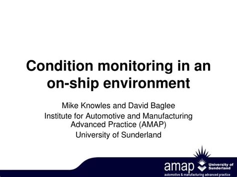 Ppt Condition Monitoring In An On Ship Environment Powerpoint Presentation Id 2944215