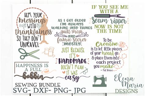 Sewing SVG Bundle Creative SVG Files Fabric Svg Quilting