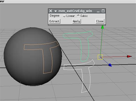 Extract Curve From Edges For Maya Free Polygon Scripts Plugins