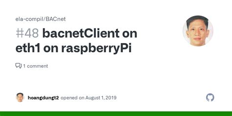 BacnetClient On Eth1 On RaspberryPi Issue 48 Ela Compil BACnet GitHub