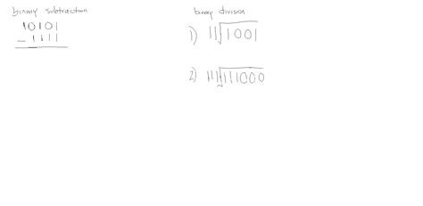 Solved Solve These Binary Problmes And Write Down The