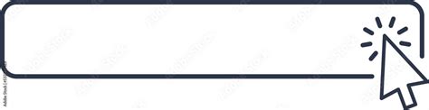 Click Cursor Blank Button Icon Png Hand Pointer Clicking Banner Click Cursor Single Button