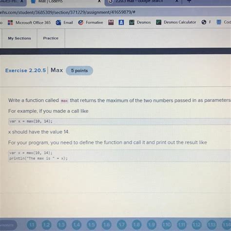 Free Write A Function Called Max That Returns The Maximum Of The Two