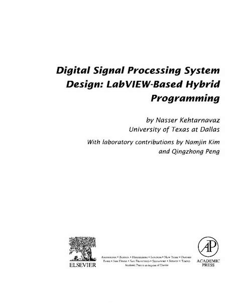 Pdf Digital Signal Processing System Design Labview Based Dokumen Tips