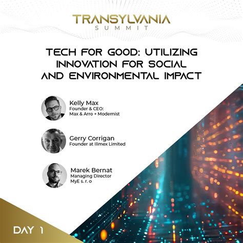 How Technology Can Benefit Our Planet Day1 Techforgood Innovation