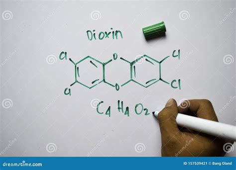 Structural Chemical Formula Of Caffeine Molecule With Roasted Coffee Beans Stock Image