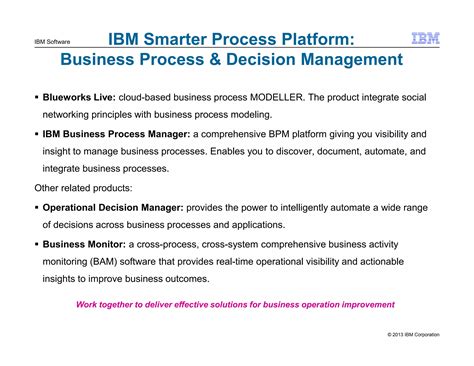Ibm Bpm Overview Pdf Operating Systems Computer Software And