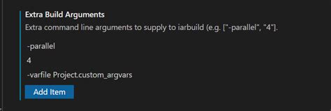 Support For Customargvars Files · Issue 5 · Iarsystemsiar Vsc