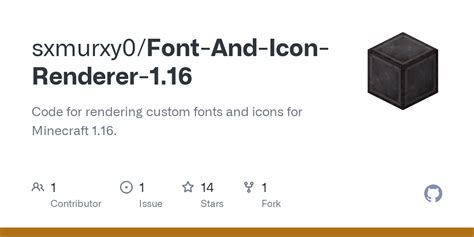 font and icon renderer 1 16 src main java dev sxmurxy template common abstractfont java at forge