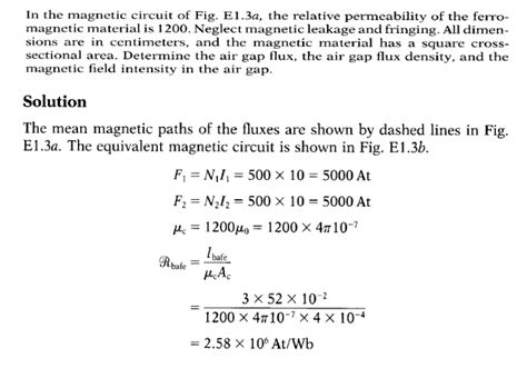 Solved Problems Magnetic Circuits And Magnetic Materials