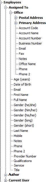 Types Of Merge Fields